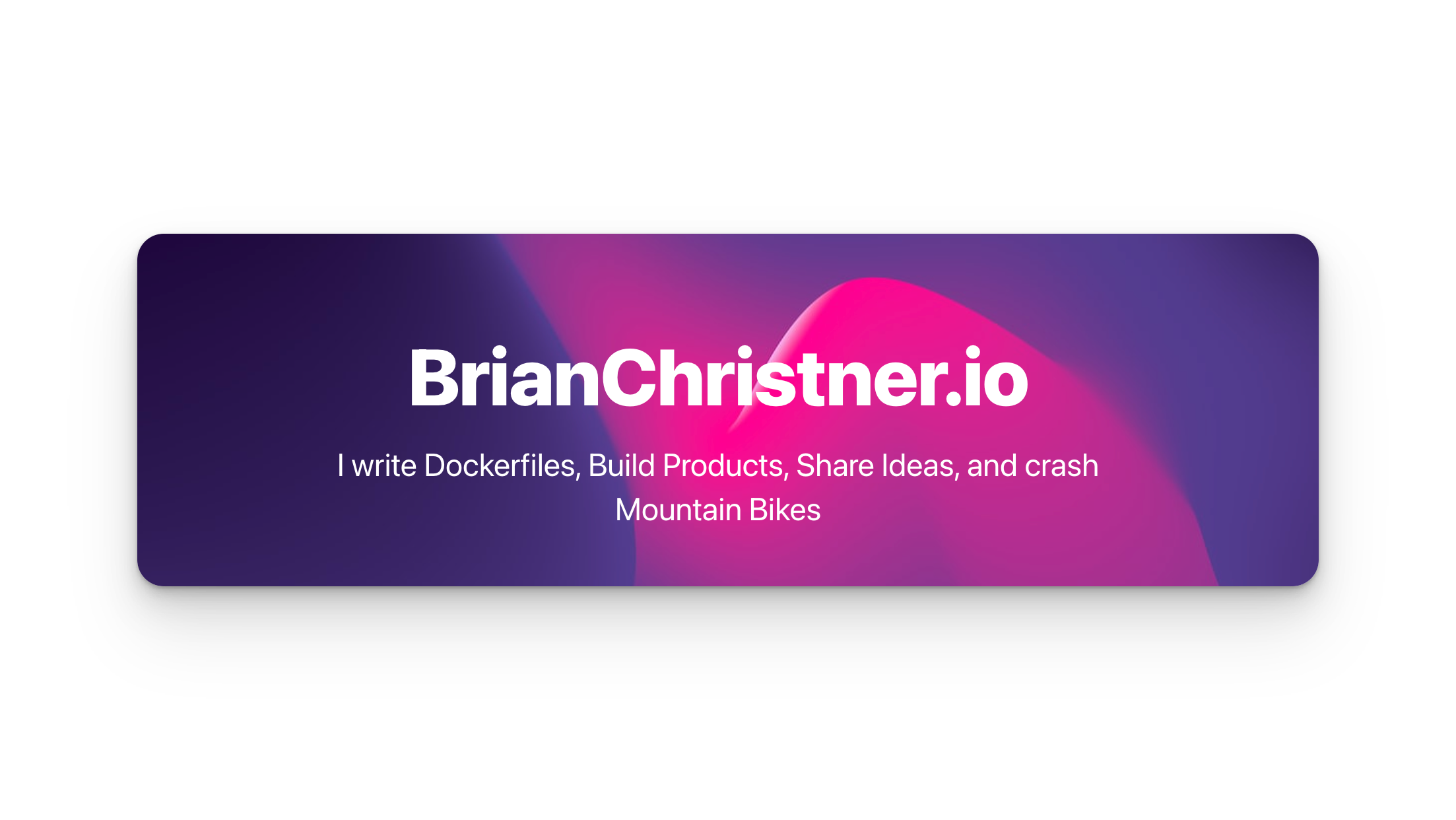 BrianChristner.io - Containers, Cloud, and Tech