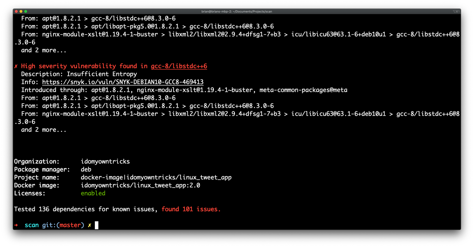 How To Use Docker Security Scan Locally