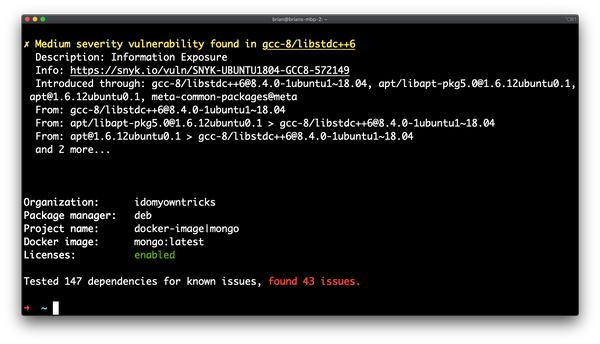 How to use Docker Security Scan Locally